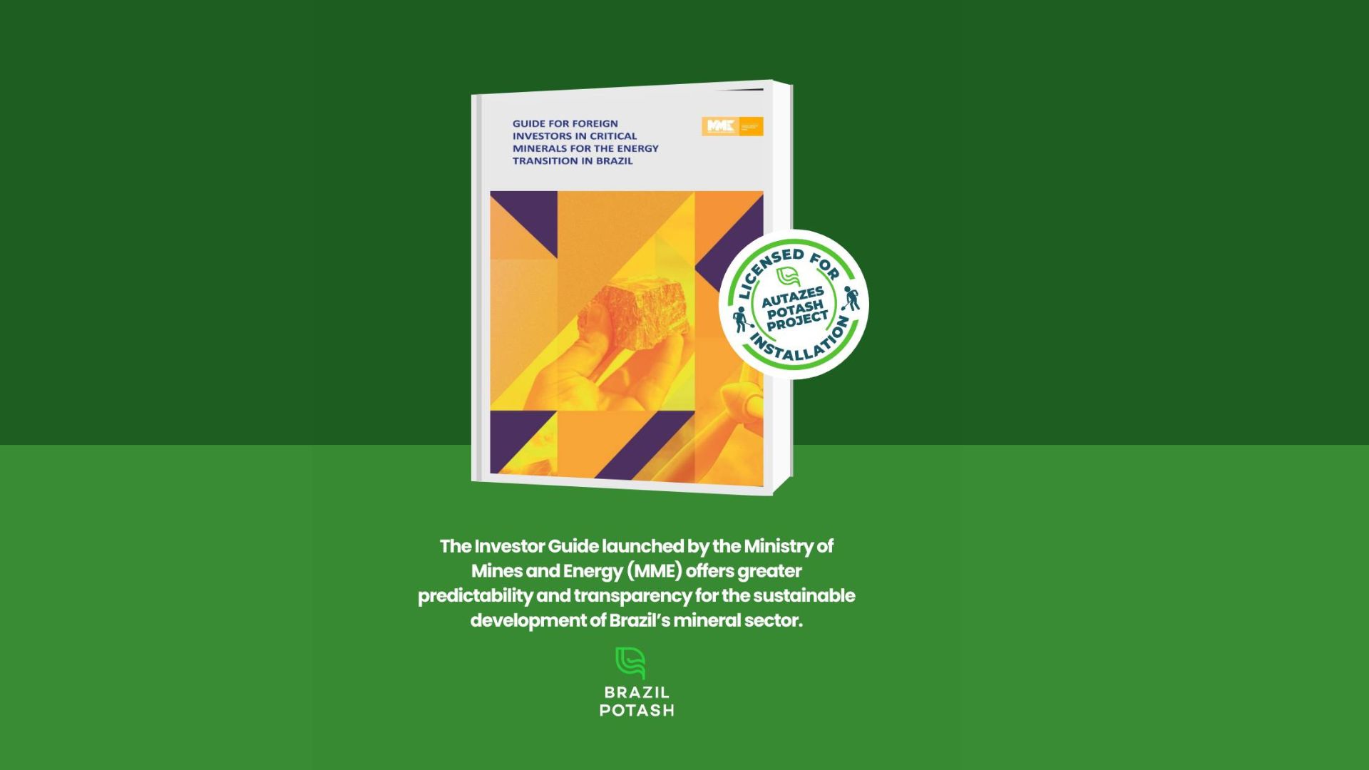 The Investor Guide launched by the Ministry of Mines and Energy (MME ...